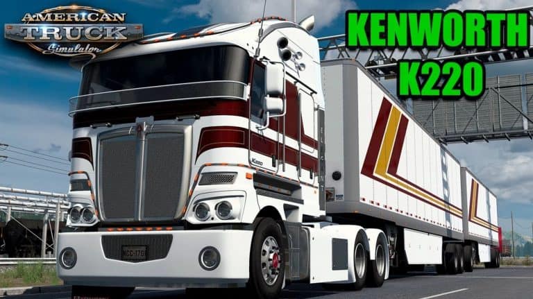 Kenworth K220 + interior v1.6 | American Truck Simulator Mod