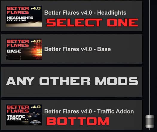 Better Flares v4.6.12 | American Truck Simulator Mod