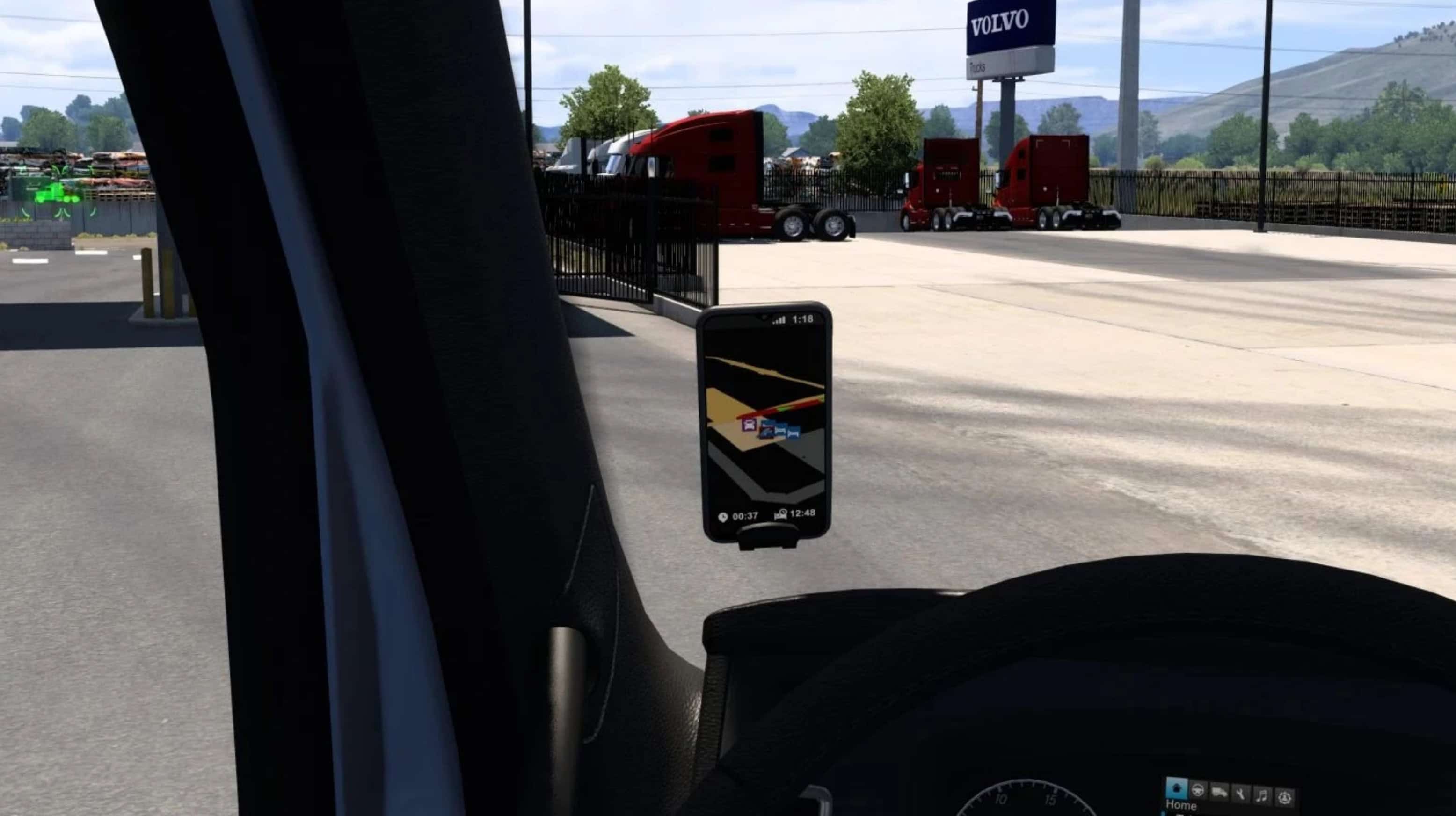 ETA and rest on Cabin Accessory GPS v1.4 | American Truck Simulator Mod