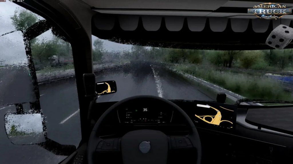TM Real Rain v1.1 (1.59.x) | American Truck Simulator Mod