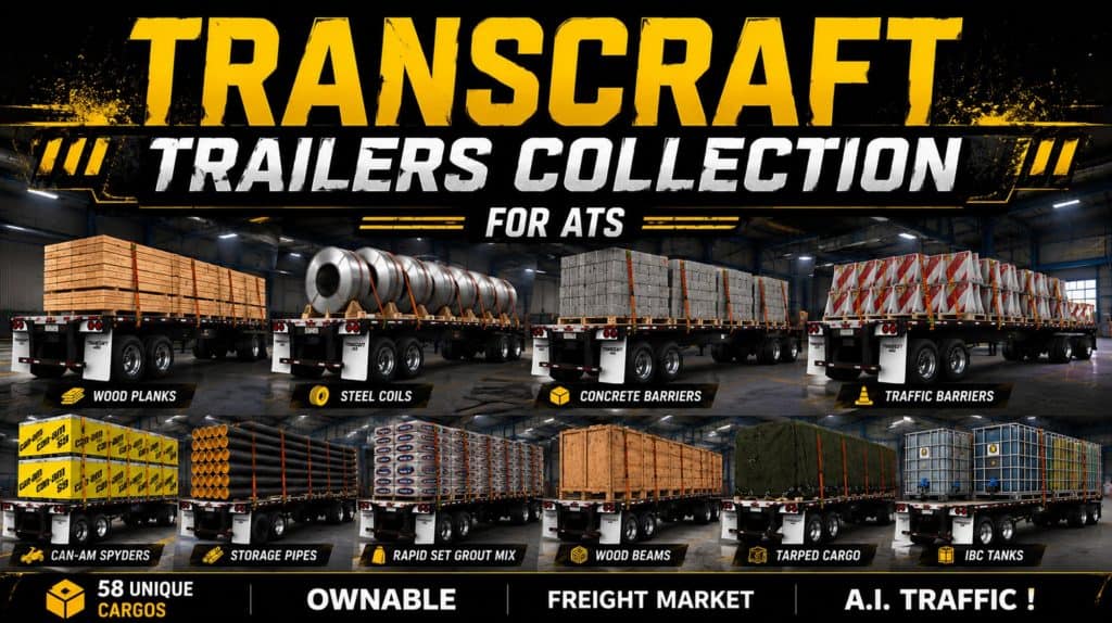 Transcraft Trailers Collection v2.0 (1.60.x) | American Truck Simulator Mod