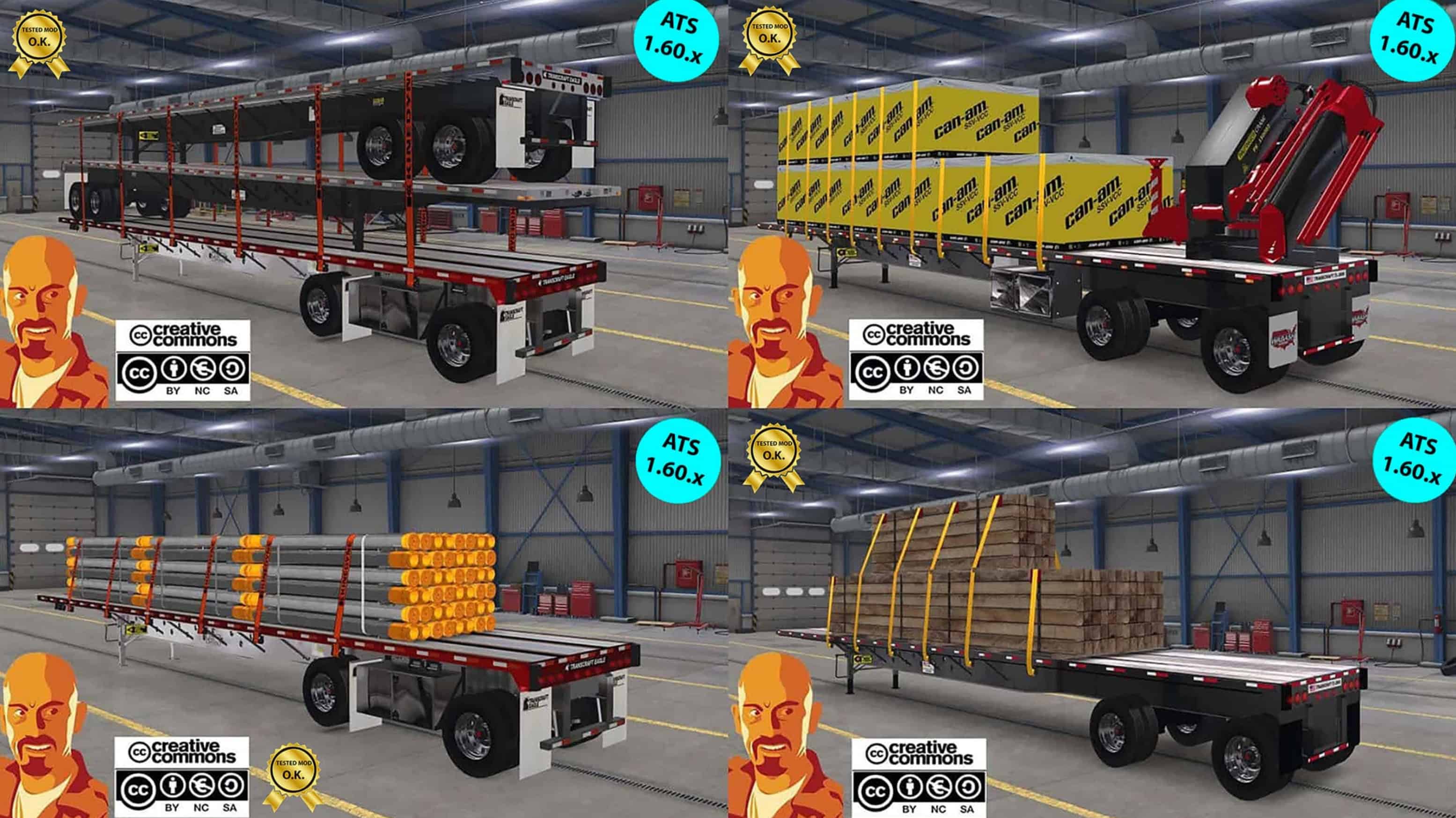 Transcraft Trailers Collection v2.0 (1.60.x) | American Truck Simulator Mod