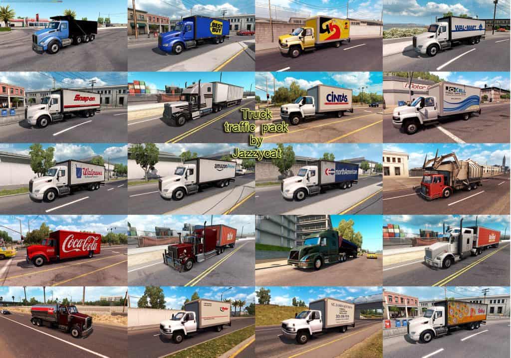 Truck Traffic Pack by Jazzycat v3.5.13 | American Truck Simulator Mod